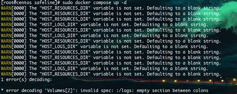 Cento7安装报错： Error Decoding Volumes 2 Invalid Spec Logs Empty Section Between Colons