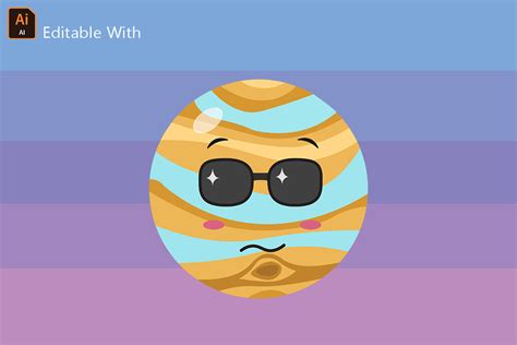 Space Icon Emoji Planet Jupiter 79 Graphic By Pramslabs · Creative