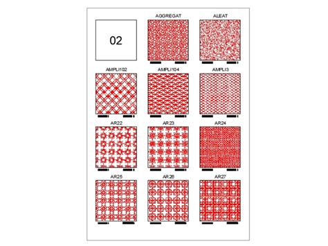 575 Hatches Para Autocad En Dwg 793 88 Kb Librería Cad