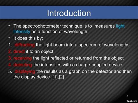 Spectrophotometry Instruments And Applications Ppt