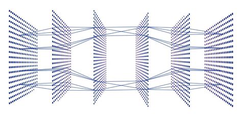 Model Of Deep Learning Artificial Neural Network 7410651 Vector Art At
