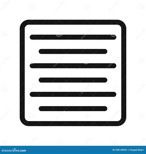 Align Center Icon For Text Alignment Tools Stock Vector Illustration