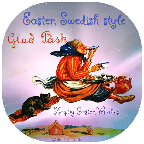 Vintage Finnishswedish Easter Witches With Their Cats Cat Wisdom 101