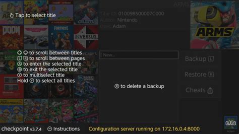 Checkpoint Switch Gamebrew