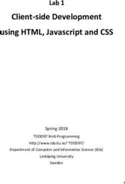 CLIENT SIDE DEVELOPMENT USING HTML JAVASCRIPT AND CSS LAB SPRING LIU IDA