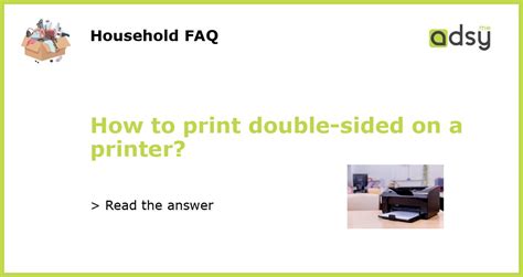 How To Print Double Sided On A Printer