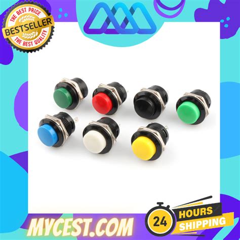 2pin Push Button Waterproof On Off Momentary Switch Mini Switch Reset Non Locking Shopee Malaysia