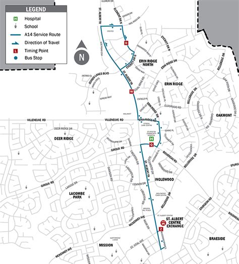 A14 Sunday Route Schedule City Of St Albert