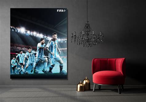 Lionel Messi Poster Lipnel Messi Wall Art Lionel Messi Canvas Wall Art
