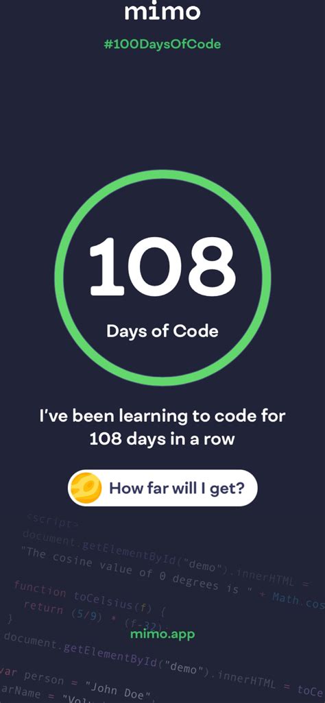 108 Days Of Learning To Code Jason Sandeman Rse