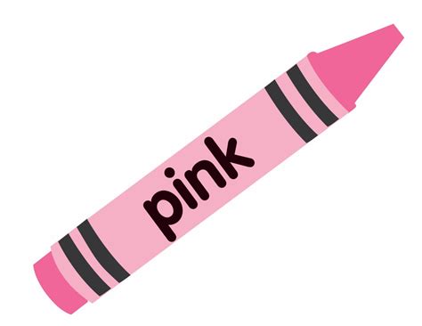 Printable Pink Crayon Template Printables Templates Free