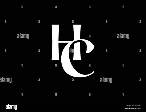 Initial Monogram Letter H C Logo Design Vector Template Hc Letter Logo