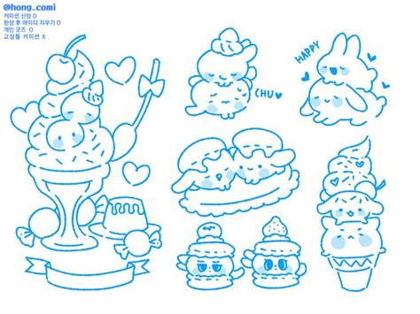 홍 hong comi on X การออกแบบสตกเกอร การออกแบบตวละคร สอนวาดรป