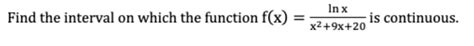 solved find the interval on which the function