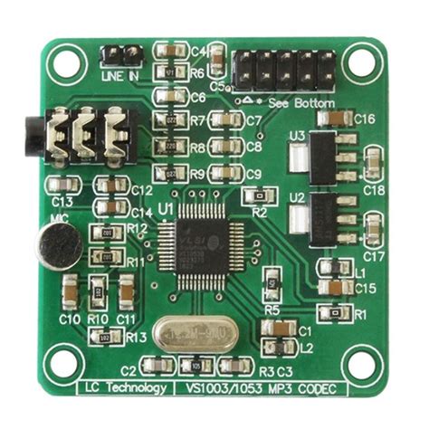 Vs1053 Mp3 Module Development Board With On Board Recording Function Spi Interface Bd