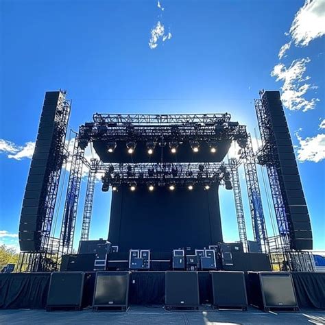 Outdoor Concert Stage Background Festival And Concert Banners And