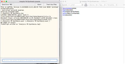 Installing Tex Installation Error No Pages Of Output Tex Latex
