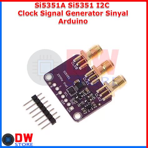Jual Si5351 Si5351a I2c Clock Frekuensi Signal Generator Sinyal 8khz 160mhz Shopee Indonesia