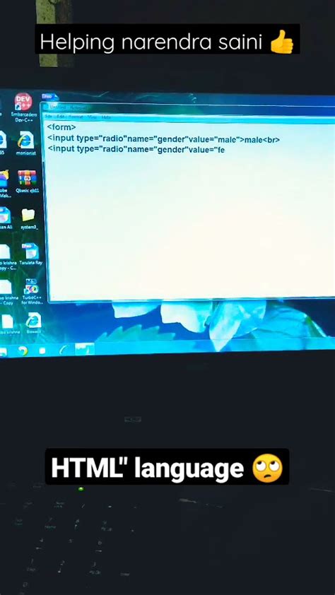 How To Coding Language Html 🧐🤔 Html Language Notepad Computer