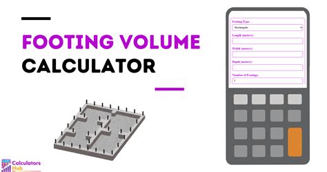 Footing Volume Calculator