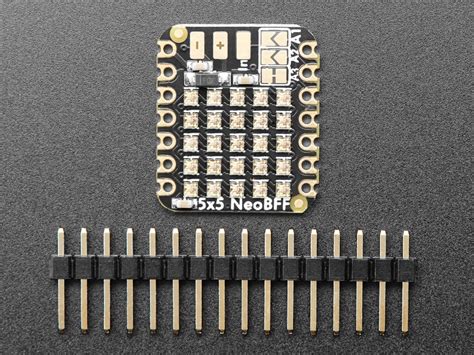 Adafruit 5x5 Neopixel Grid Bff Add On For Qt Py And Xiao Id 5646 Adafruit Industries Unique