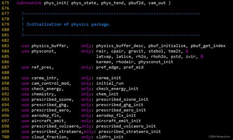 Cesm 物理过程计算流程（每天看一个fortran文件（6））cesm怎么看程序调用流程 Csdn博客