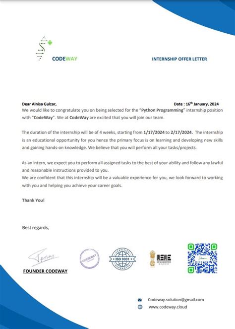 Alnisa Gulzar On Linkedin Codewayintern Newjob Dataanalystjobs