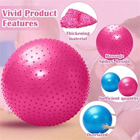 22 Large Sensory Massage Ball Bouncy Yoga Exercise Ball Big Knobby