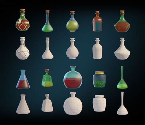 Alchemy Room Witchy House Concept Art Stylized Potion Potion