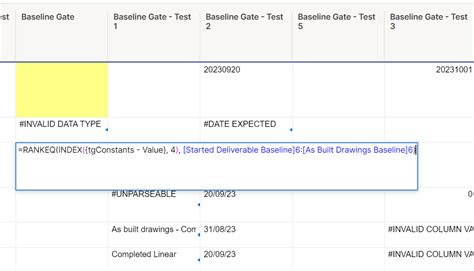 How To Rank Dates Smartsheet Community