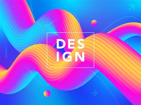 Premium Vector Abstract Wave Gradient Liquid Background