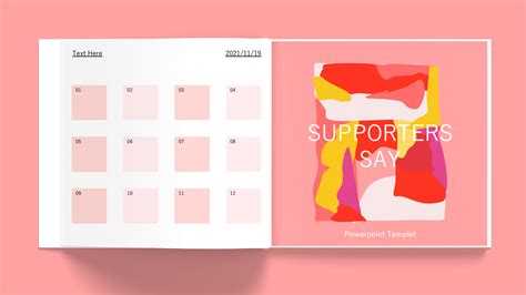 Colorful Notebook Style Ppt Template Free Download 10 Slides Just Free Slide