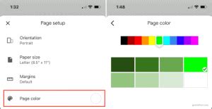 How To Set The Document Background Color In Google Docs