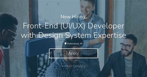 Front End Uiux Developer With Design System Expertise At