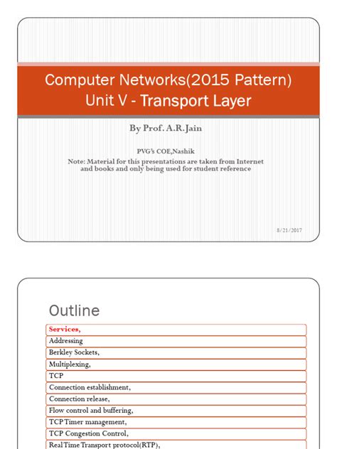 Unit 4 Cns Pdf Transmission Control Protocol Network Congestion