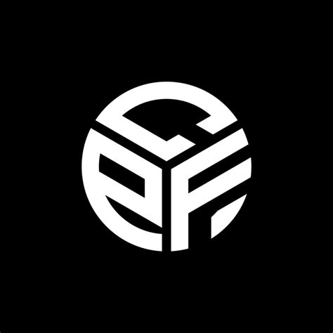 CPF Letter Logo Design On Black Background CPF Creative Initials Letter Logo Concept CPF