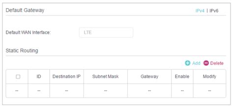 How To Create Static Routes With TP Link Wireless Dual Band G LTE Router New Logo TP Link