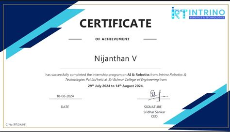 nijanthan vijayakumar on linkedin ai robotics techinnovation learningandgrowing…