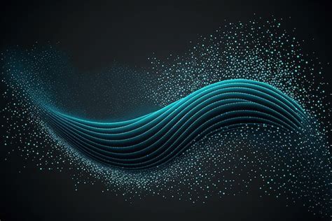 Premium Photo Abstract Lines And Dots Connect Background Illustration Generative Ai