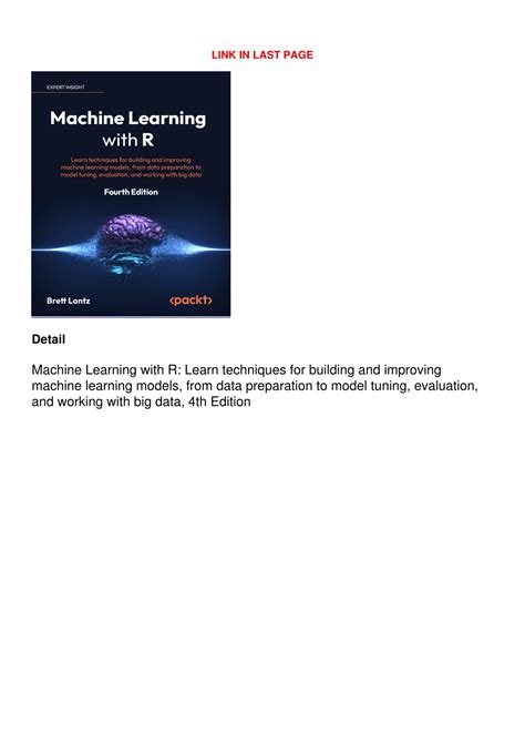 Ppt Read Download Machine Learning With R Learn Techniques For