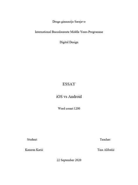 Ios Vs Android Autorecovered Pdf Android Operating System