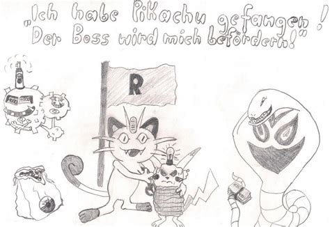 Meowth Catched Pikachu By Tamerofastamon On Deviantart