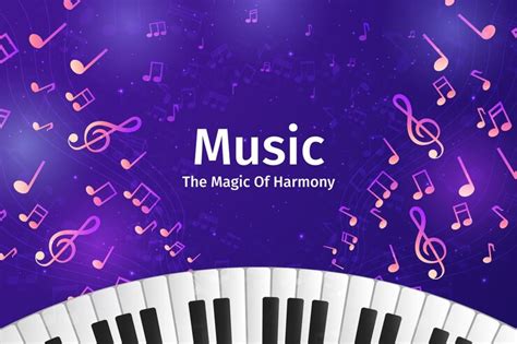 Free Vector Gradient Music Notes Background