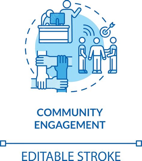 Community Engagement Turquoise Concept Icon Community Service
