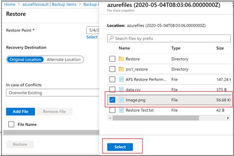 還原 Azure 檔案共用 Azure Backup Microsoft Learn