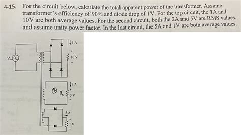 Solved For The Circuit Below Calculate The Total Chegg