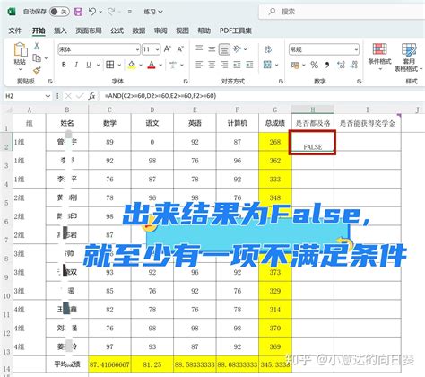 每天学习一点点 excel and or if，及if函数的嵌套 知乎