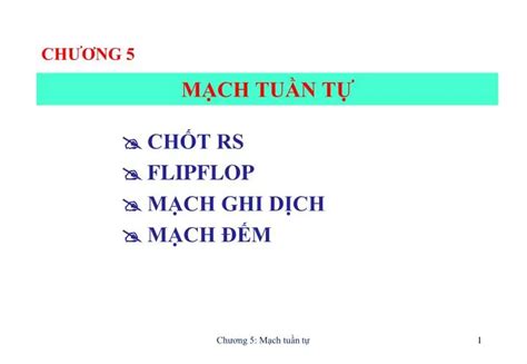 PPT MẠCH TUẦN TỰ PowerPoint Presentation free download ID