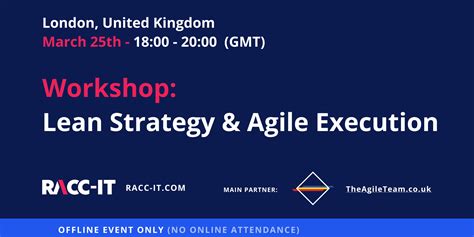 Workshop Lean Strategy And Agile Execution — Racc It