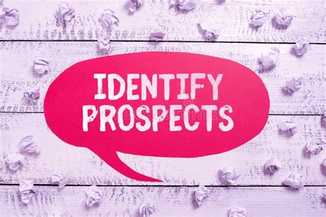 Hand Writing Sign Identify Prospectspossible Client Ideal Customer Prospective Donors Business